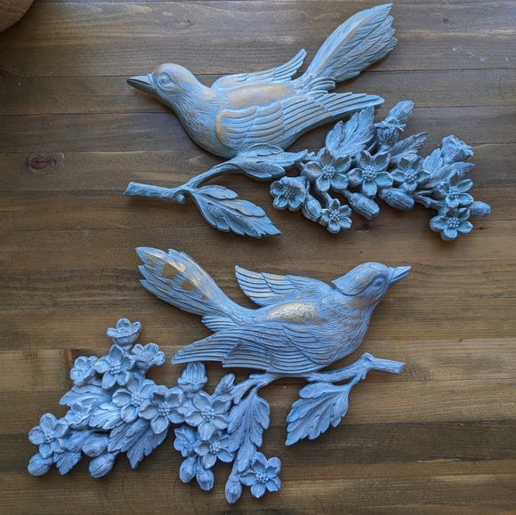 Syroco | Accents | Vintage 967 Midcentury Modern Syroco Hanging Birds ...